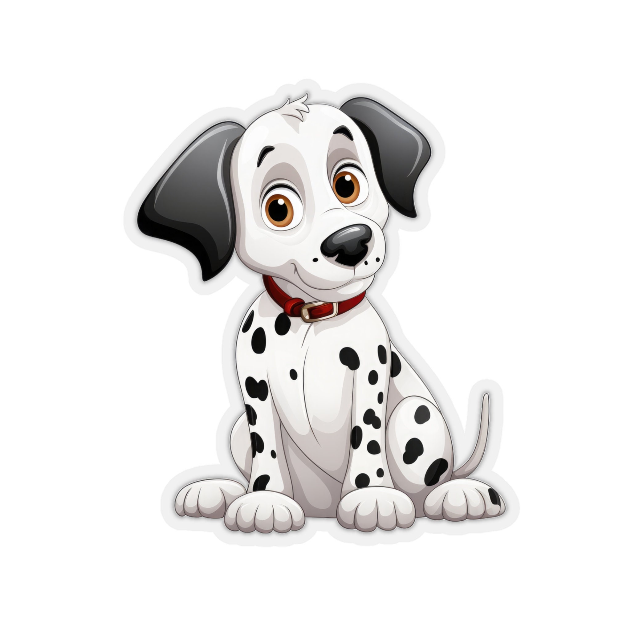 Dalmatian Sticker Kiss-cut Dog Decal - Etsy