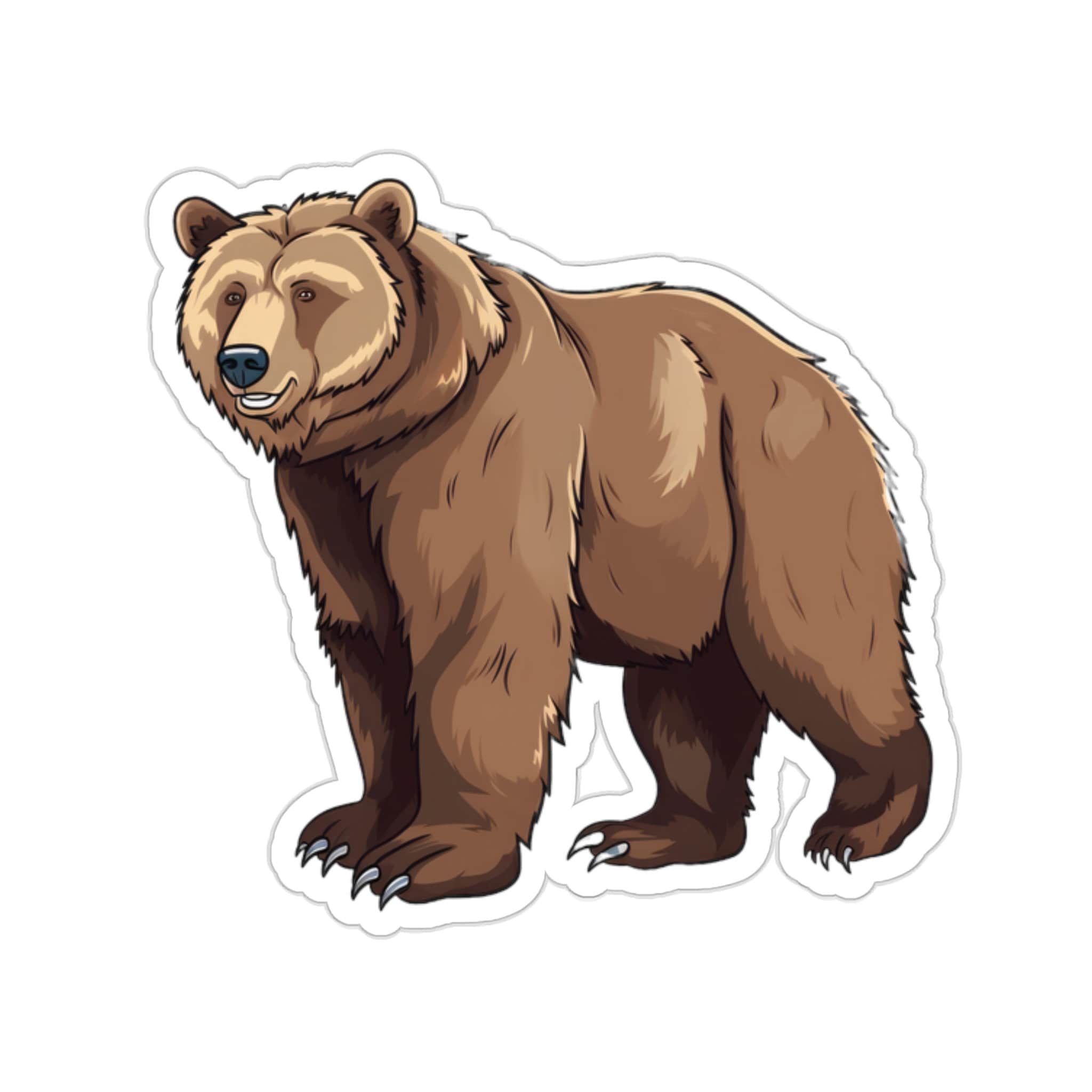 Grizzly Bear Sticker - Bear Decal - Etsy