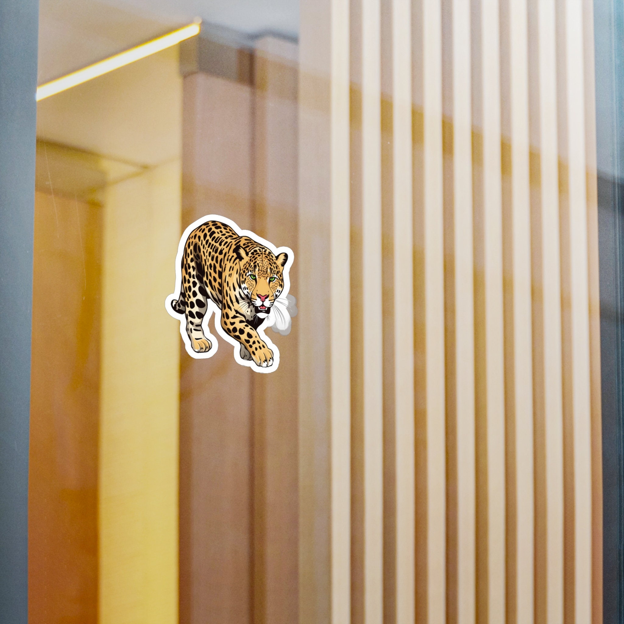 Jaguar Sticker - Kiss-cut Vinyl Animal Decals - Car Decal - Etsy