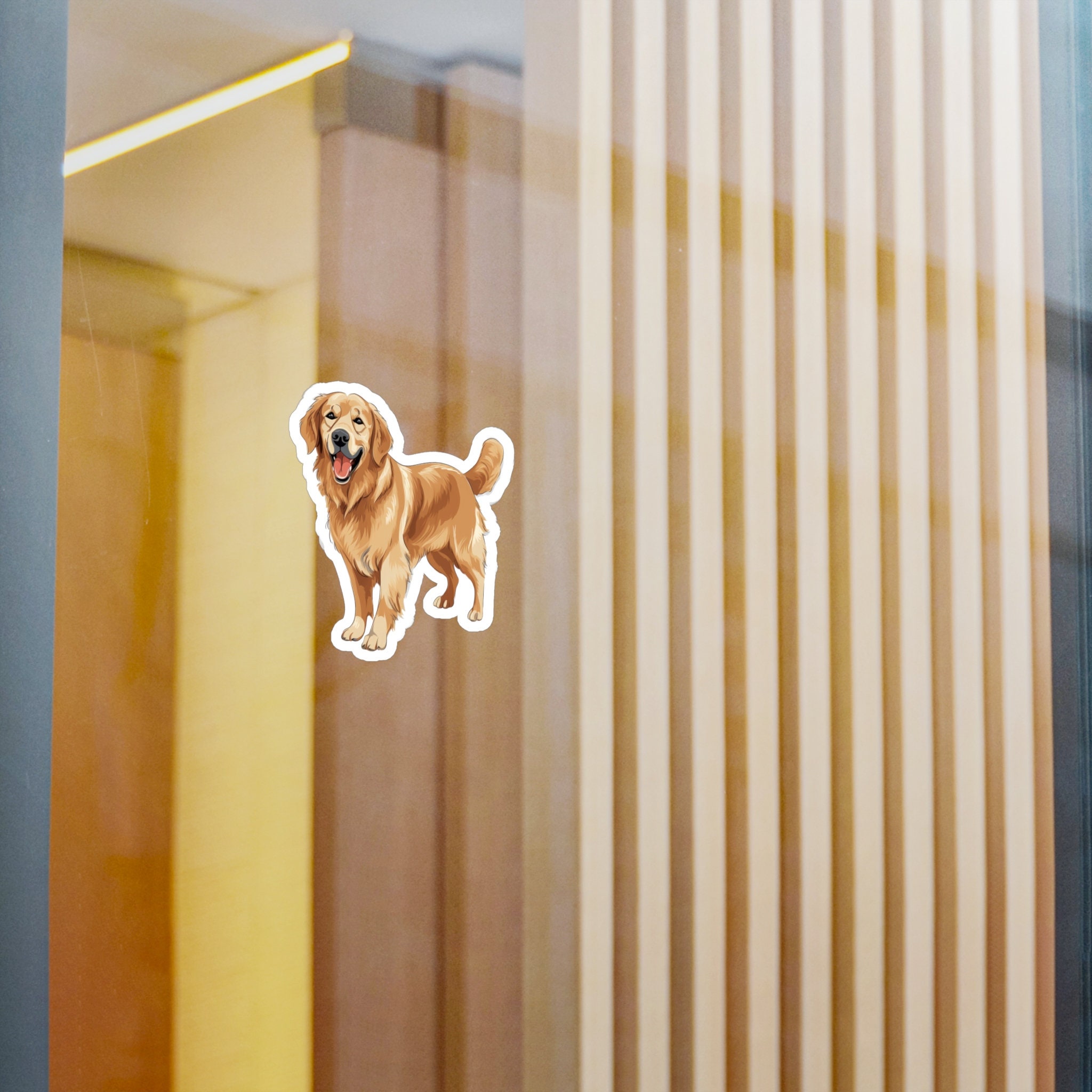 Golden Retriever Sticker Dog Vinyl Decals - Etsy