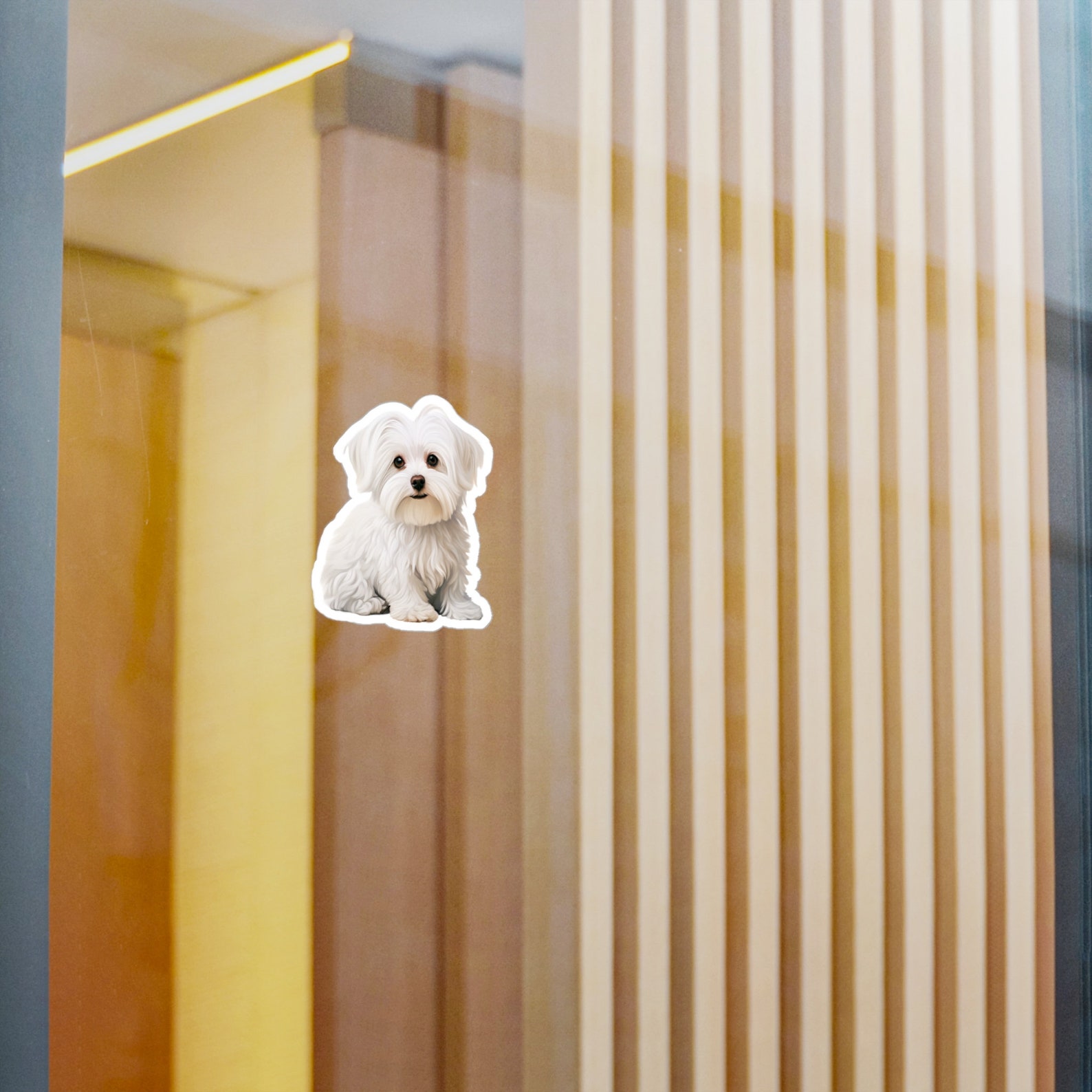 Maltese Sticker Vinyl Dog Decals - Etsy