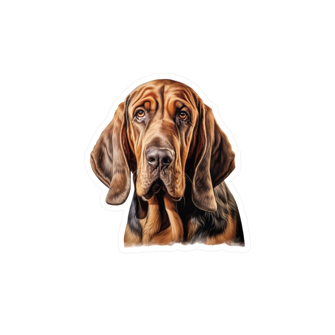 Bloodhound Sticker - Vinyl Dog Decals - Etsy
