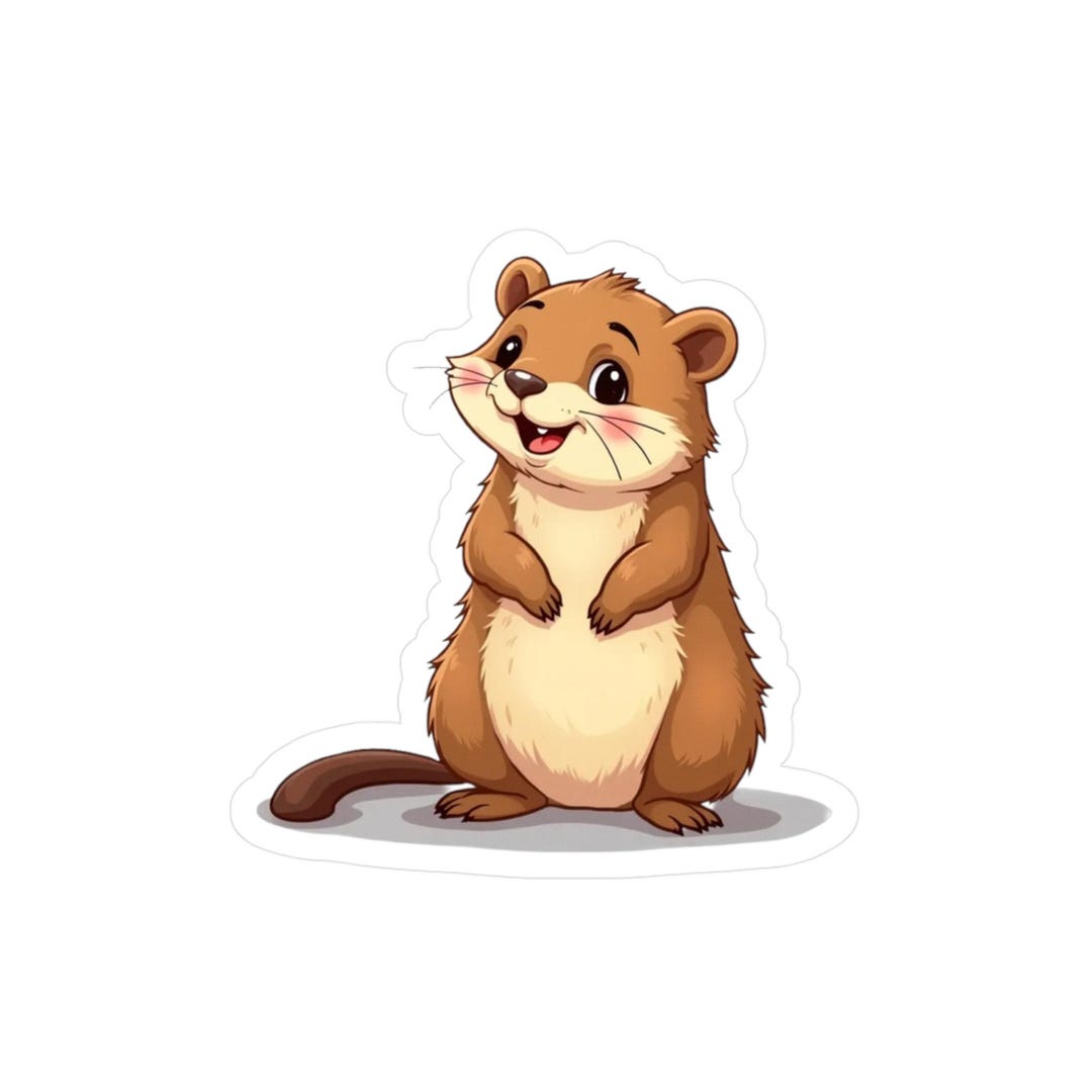 Gopher Decal, Animal Sticker for Laptop, Water Bottle Decals, Car Kiss ...