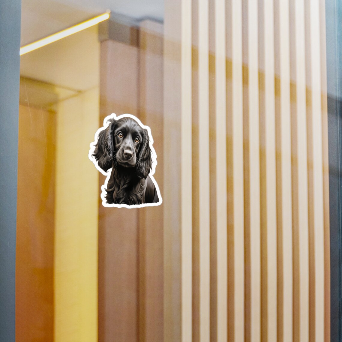 Black Cocker Spaniel Sticker - Vinyl Dog Decals - Etsy