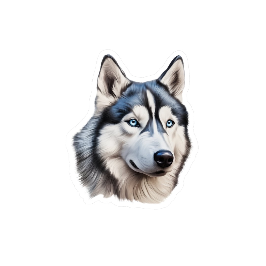 Siberian Husky Sticker - Dog Vinyl Decals - Husky Car Decal - Husky ...