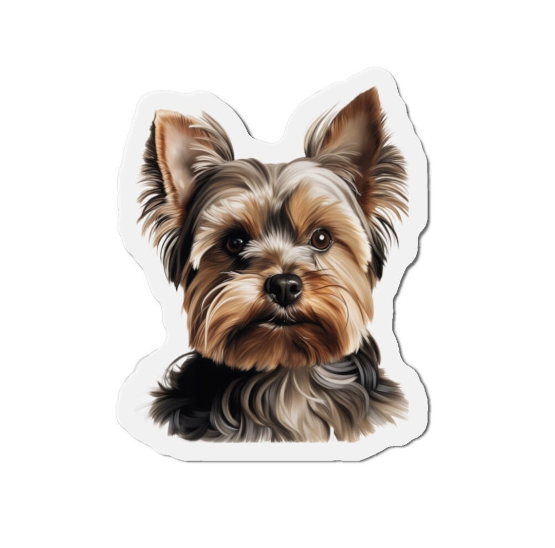 Yorkshire Terrier Magnet - Die-cut Vinyl Dog Fridge Magnet - Pet ...