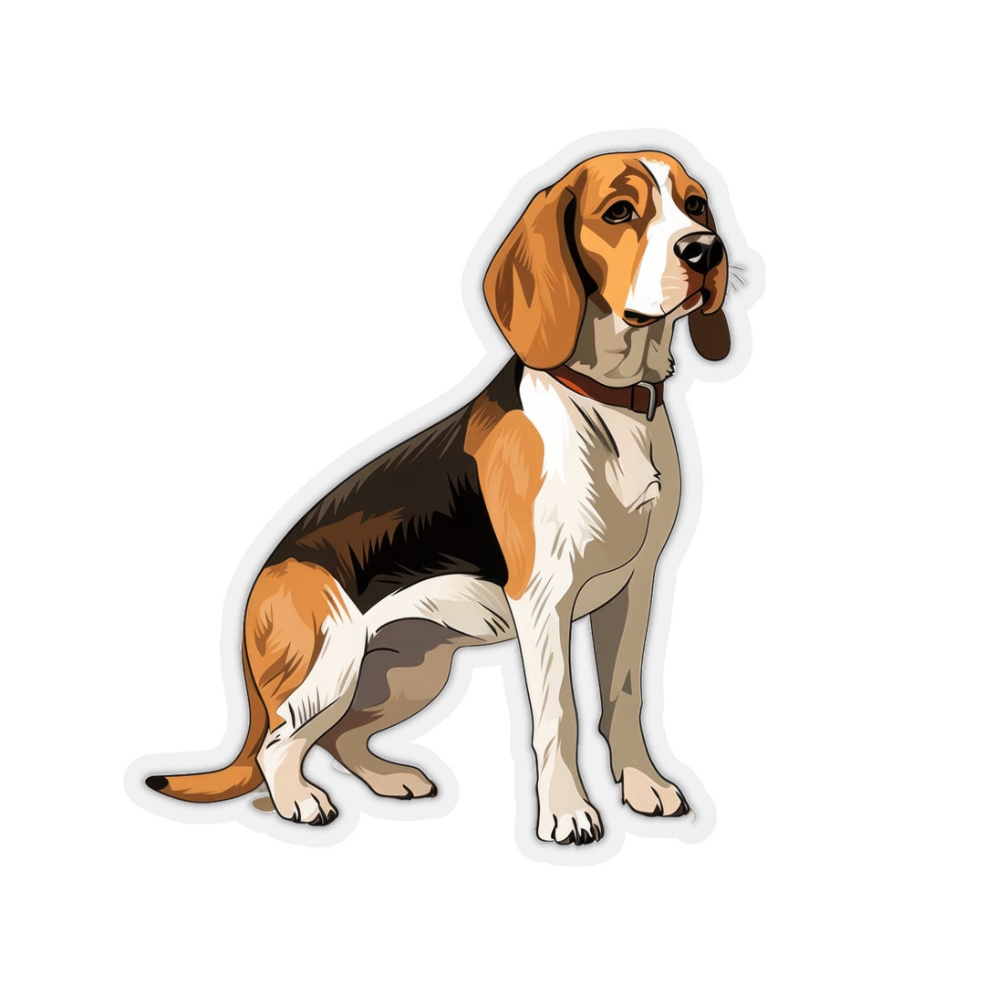 Beagle Sticker - Kiss-cut Dog Decal - Etsy