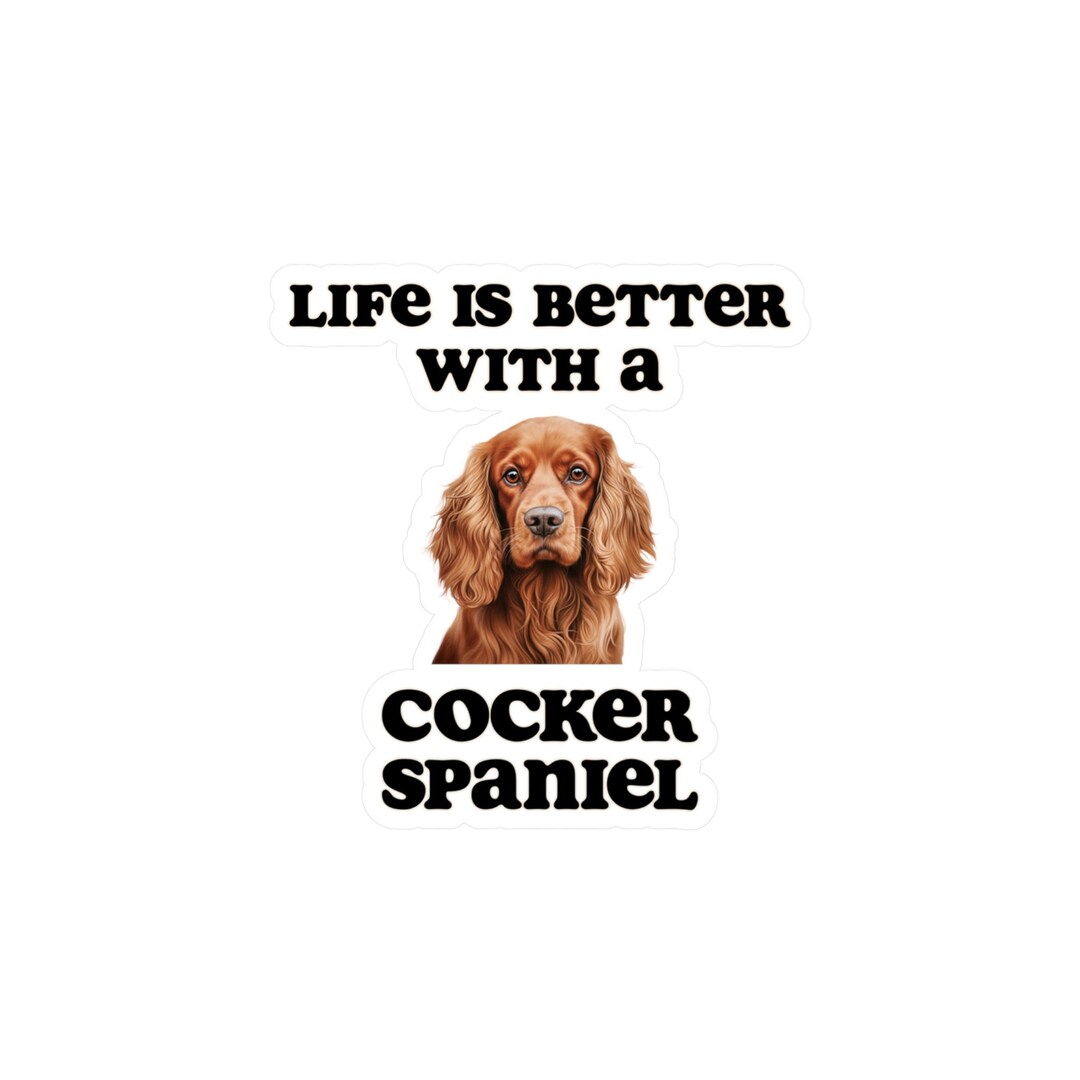 Cocker Spaniel Sticker Dog Decals Pet Car Decal Dog Laptop Stickers ...