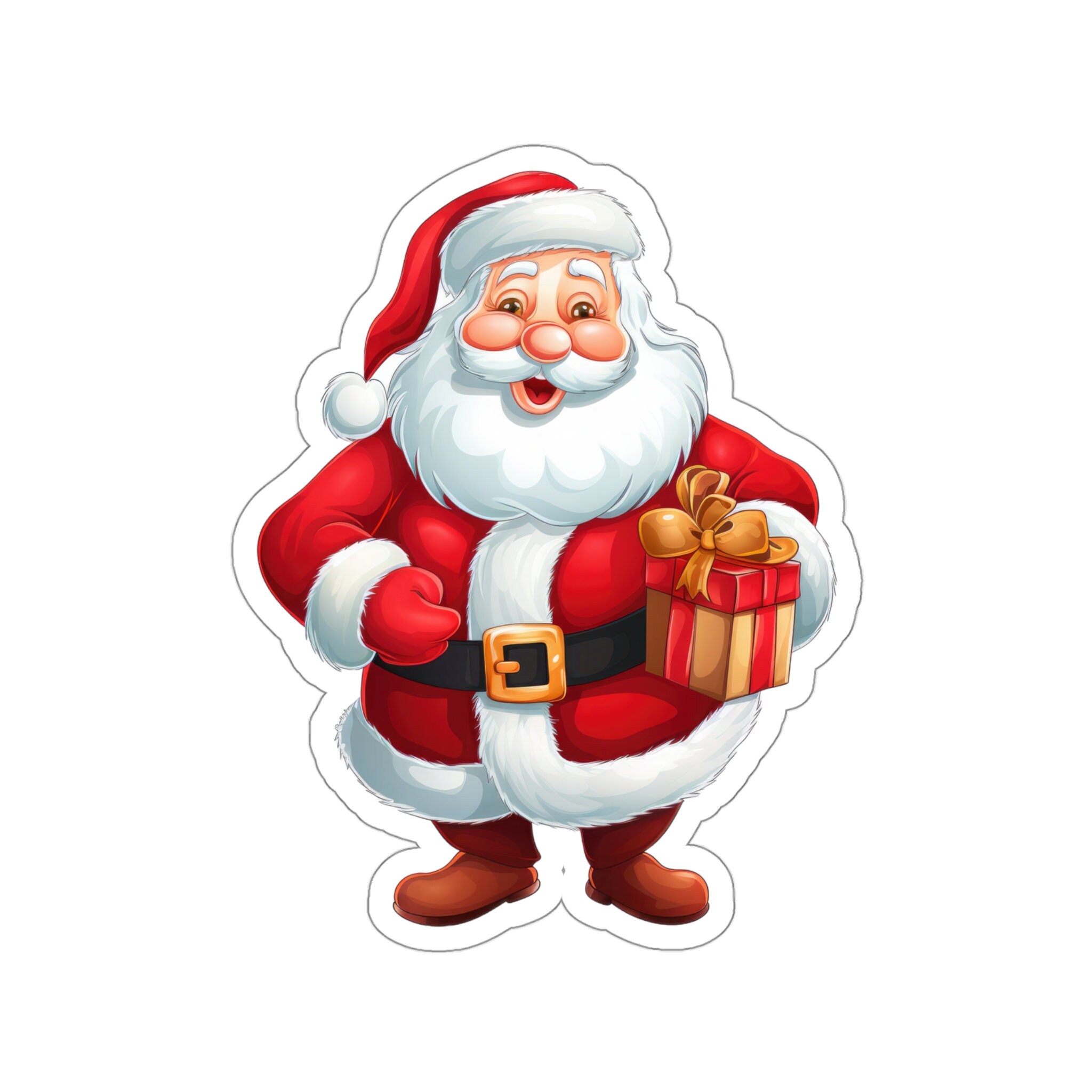 Christmas Santa Sticker Santa Decal Laptop Sticker Indoor Use - Etsy