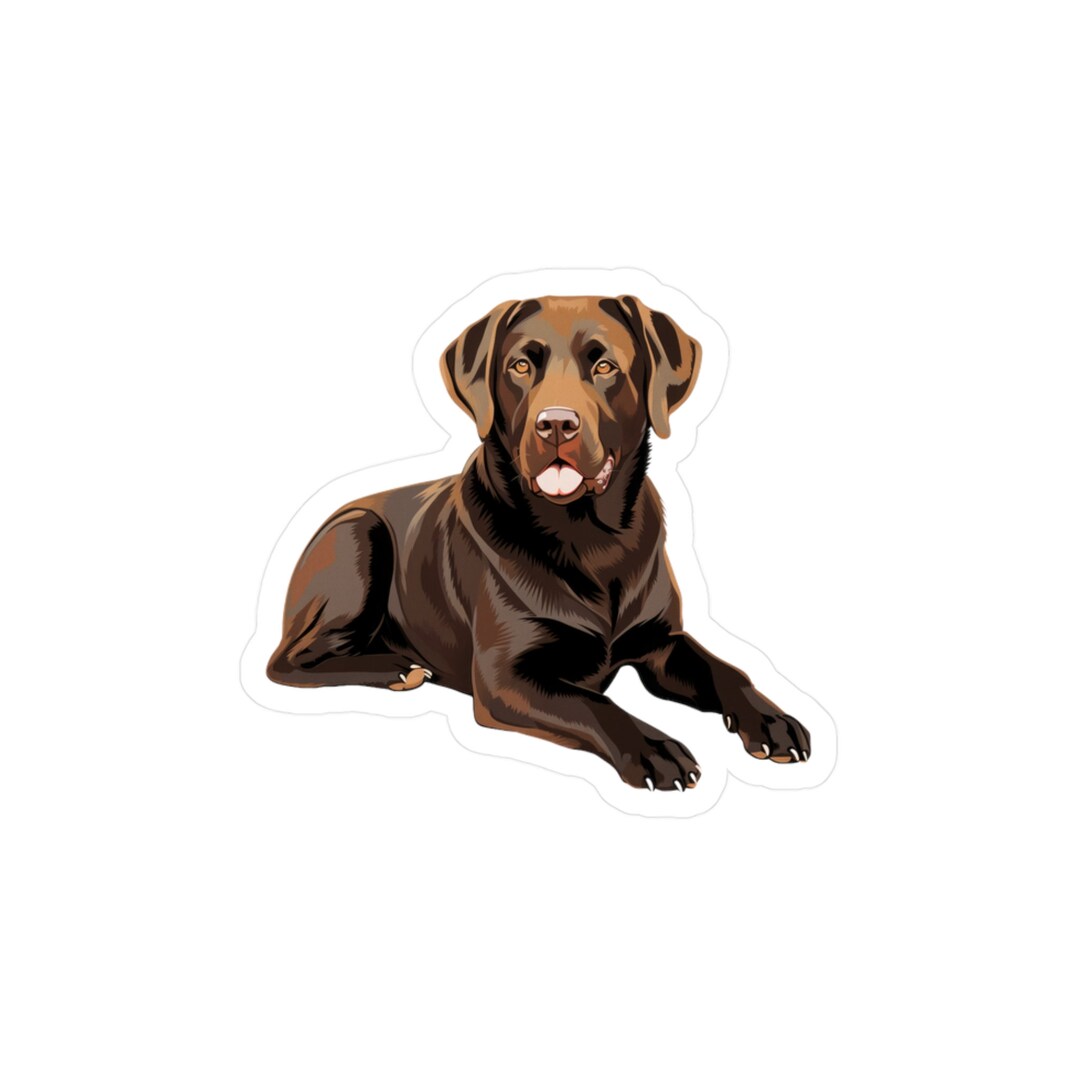 Labrador Retriever Sticker - Dog Vinyl Decal - Etsy