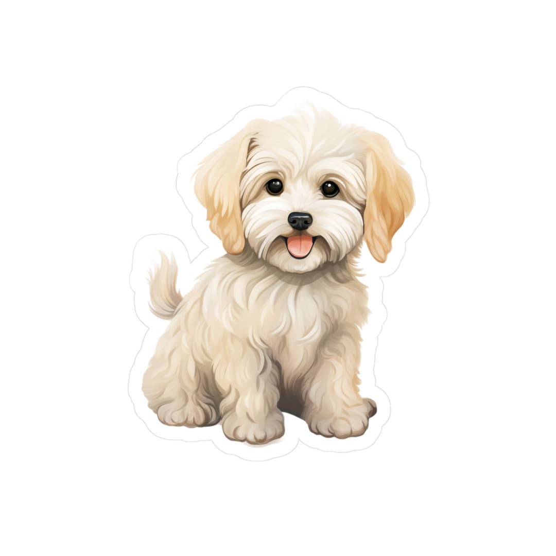 Maltipoo Sticker - Vinyl Dog Decals - Dog Car Decal - Pet Laptop ...