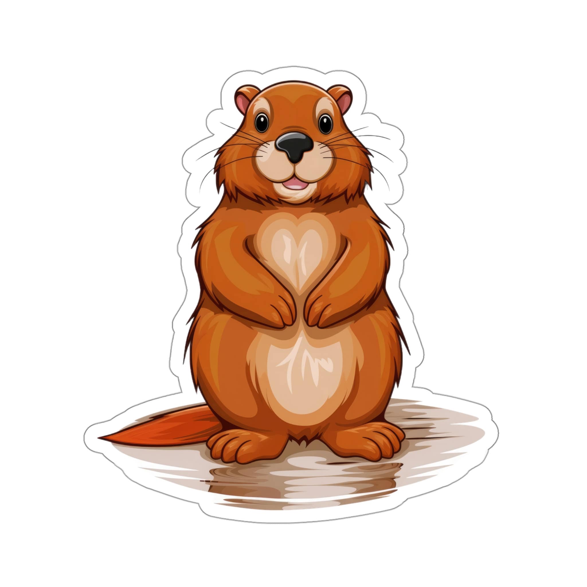 Beaver Sticker Kiss-cut Beaver Decal - Etsy