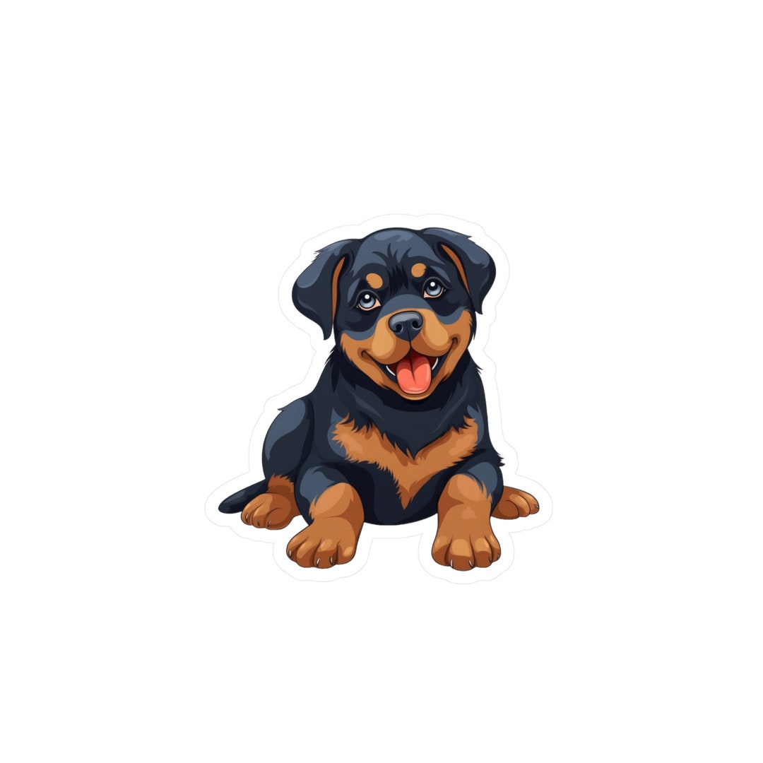 Rottweiler Sticker Kiss-cut Vinyl Decals - Etsy