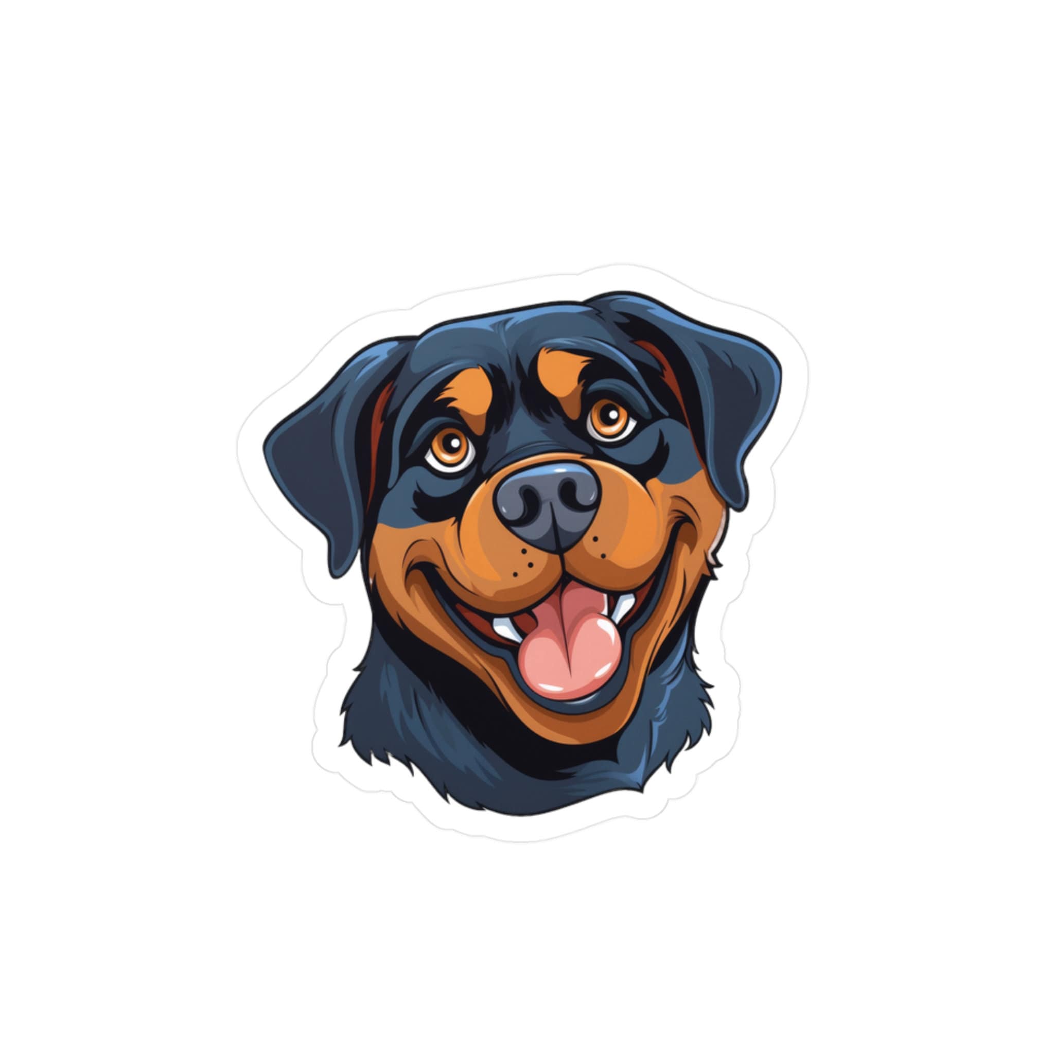 Rottweiler Sticker Kiss-cut Vinyl Decals - Etsy