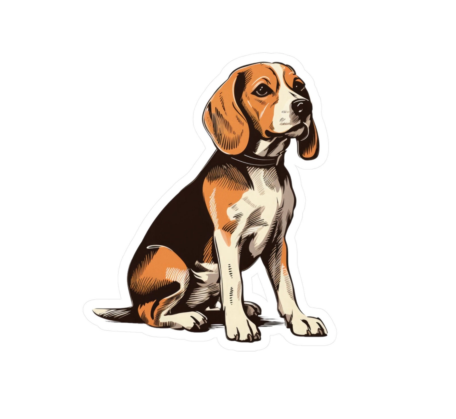Beagle Sticker - Kiss-cut Vinyl Decals - Etsy