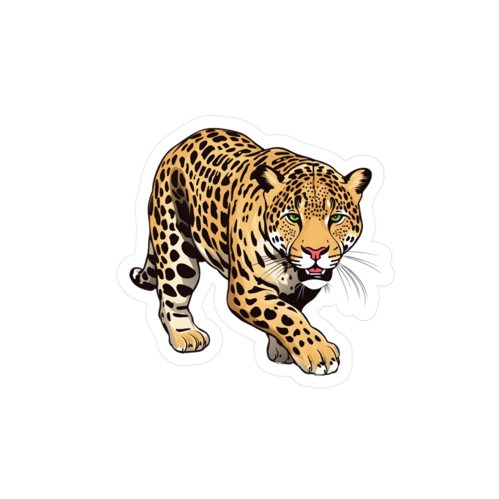 Jaguar Sticker Kiss-cut Vinyl Animal Decals Car Decal - Etsy