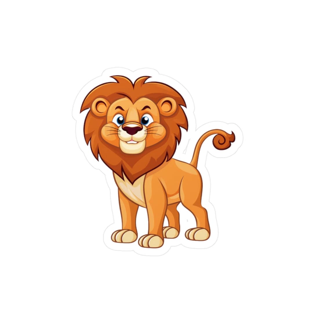 Lion Sticker | Animal Decals | Animal Laptop Sticker | Lion Car Decal ...