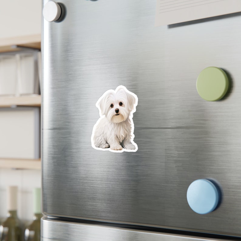 Maltese Sticker Vinyl Dog Decals - Etsy