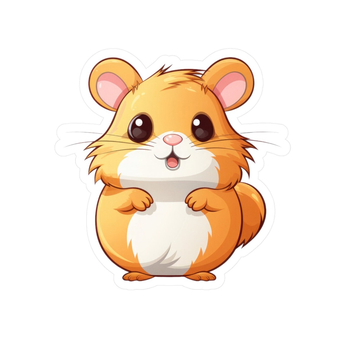 Hamster Sticker Kiss-cut Vinyl Decals - Etsy