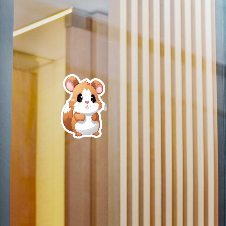 Hamster Sticker - Kiss-cut Vinyl Animal Decals - Etsy