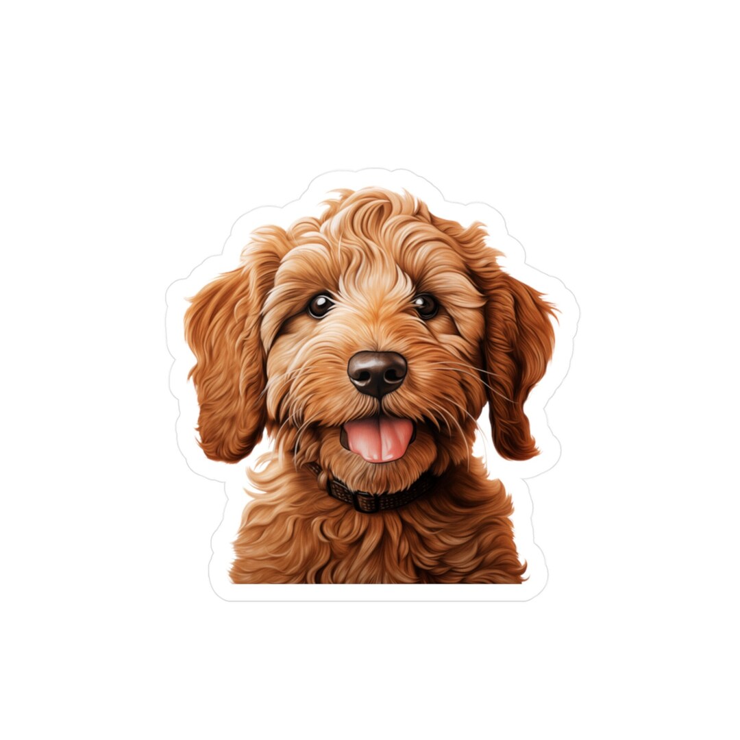 Goldendoodle Sticker - Vinyl Dog Decals - Pet Car Decals - Etsy