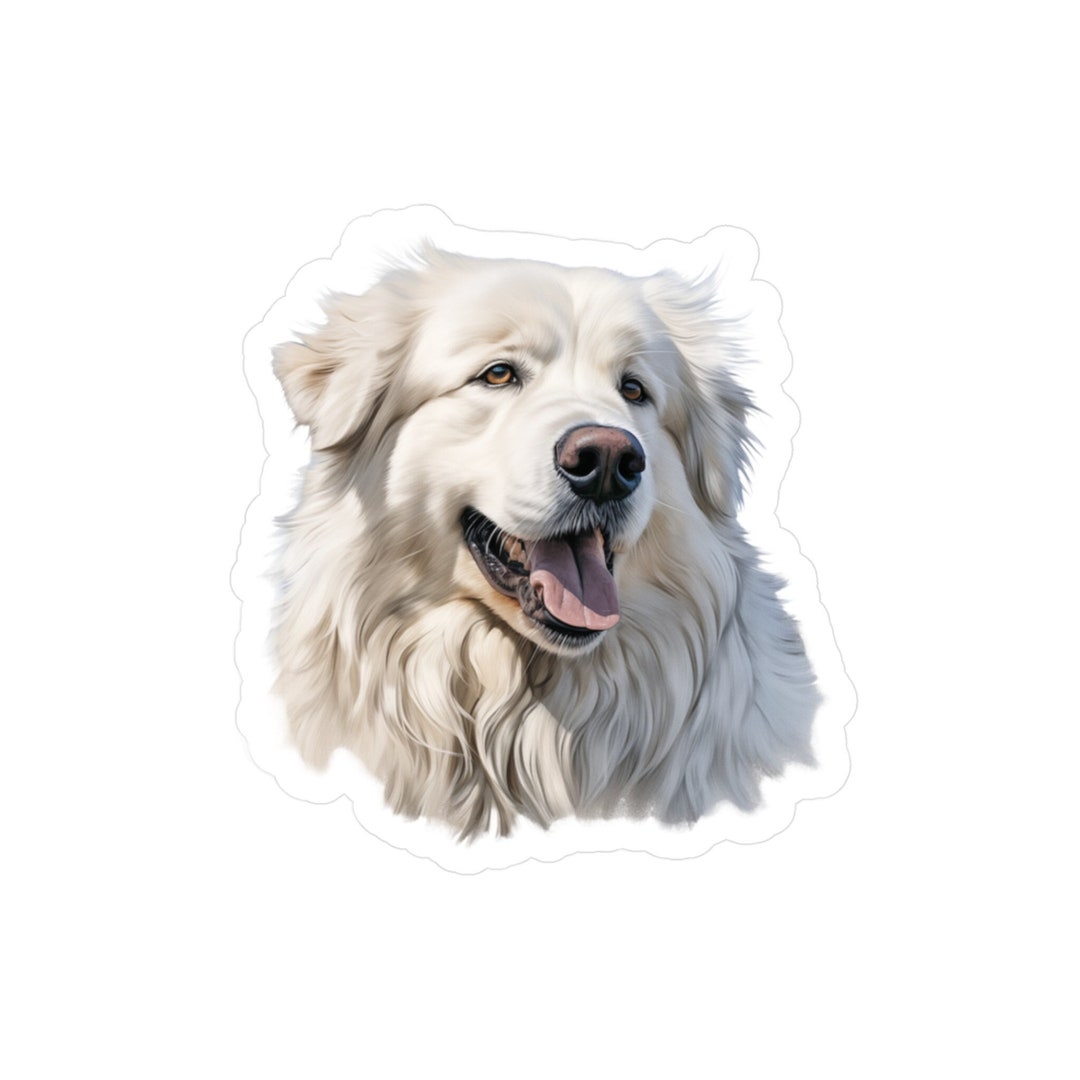 Great Pyrenees Sticker | Pet Car Decal | Dog Laptop Sticker | Kiss-cut ...
