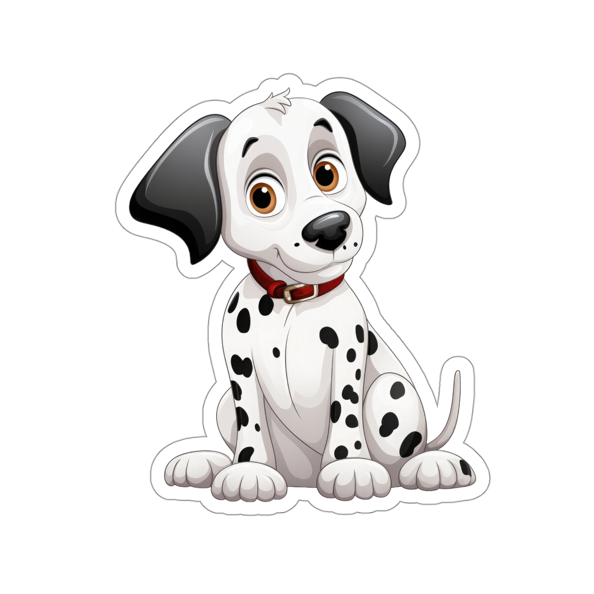 Dalmatian Sticker Kiss-cut Dog Decal - Etsy