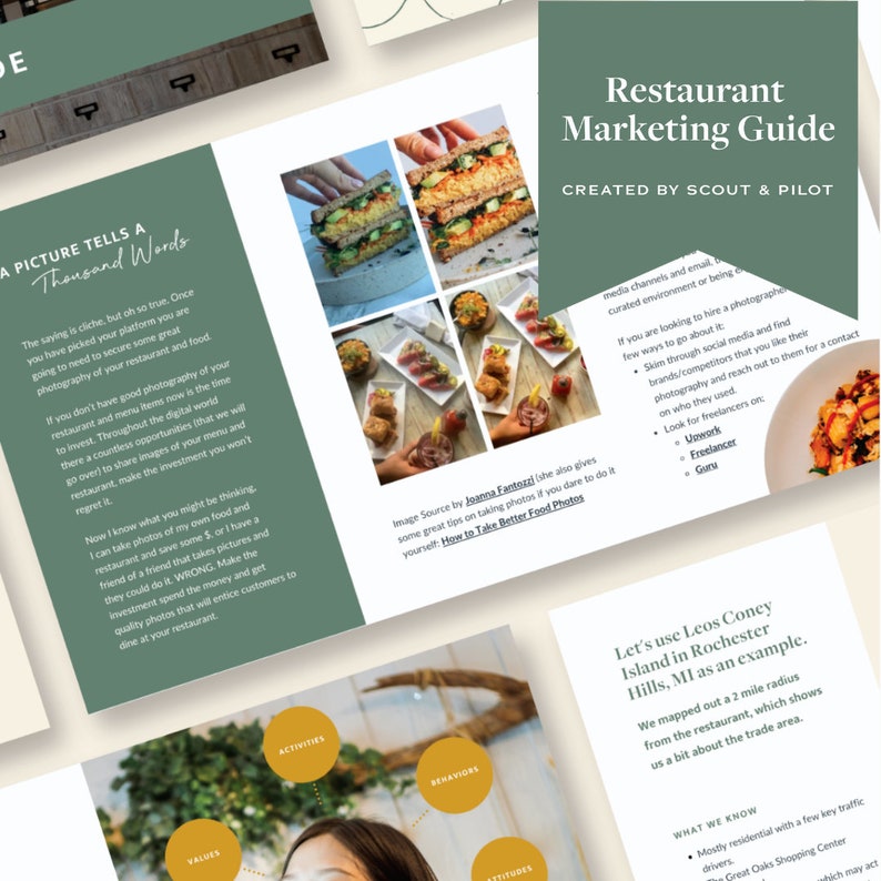 Restaurant Marketing Guide, Restaurant Marketing Plan Bundle, Marketing ...
