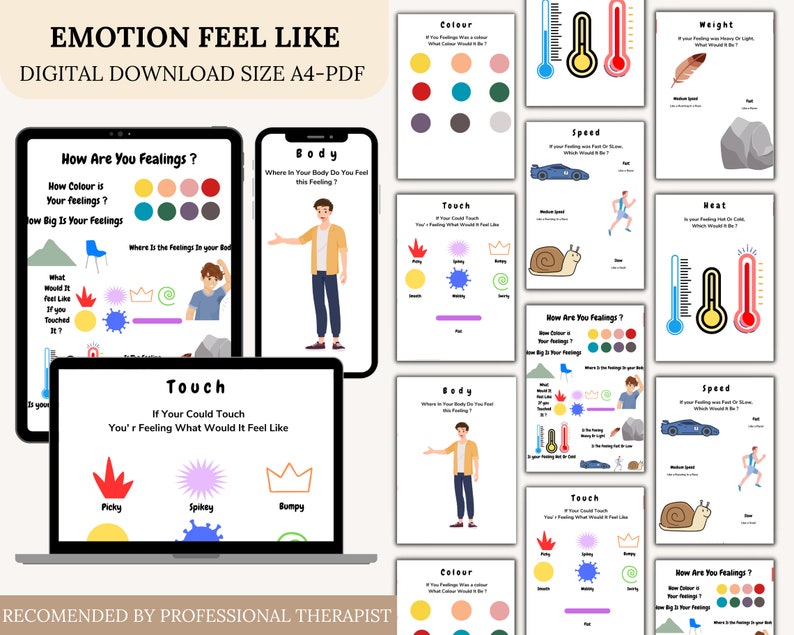 Emotions in the Body Poster and Printable Cards | Helping Students to ...