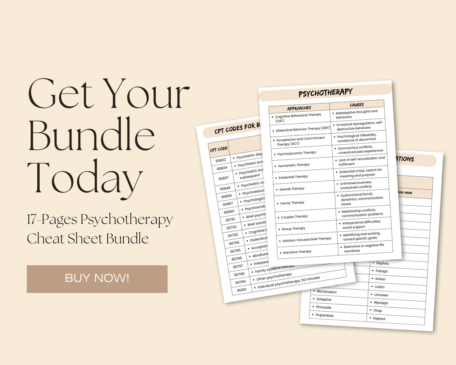 Psychotherapy Cheat Sheets: Clinical Terms, Mental Health Assessment ...