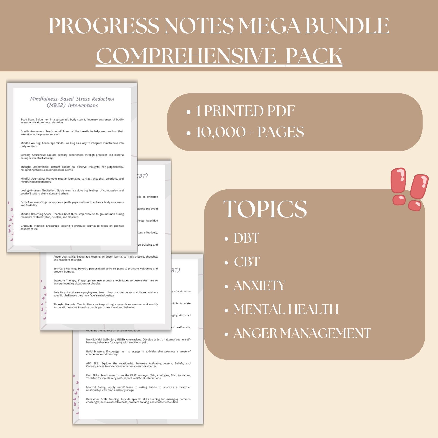 Therapy Progress Notes Sentence Starters - Documentation Guide for ...