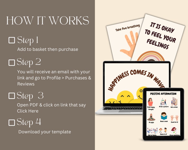 50 Calming Corner Kids Emotions Poster Sign Classroom Calm Down ...