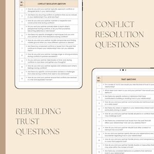 Couples Therapy Questions: Relationship Counseling Reference Sheet ...