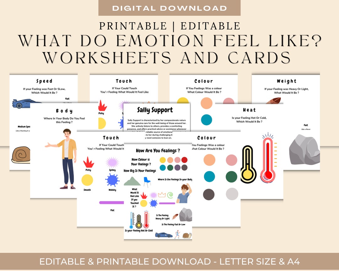 Emotions in the Body Poster and Printable Cards | Helping Students to ...