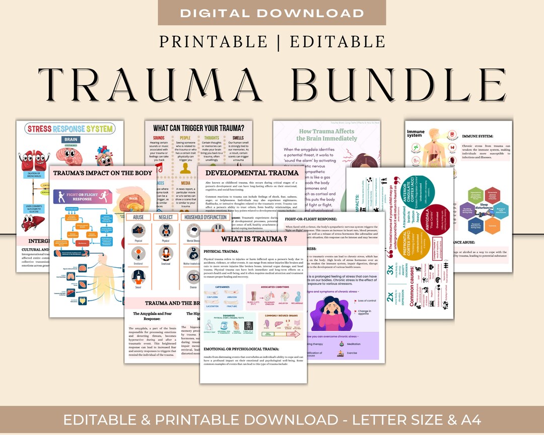 Trauma and Trauma Informed Care Educational Bundle - Etsy