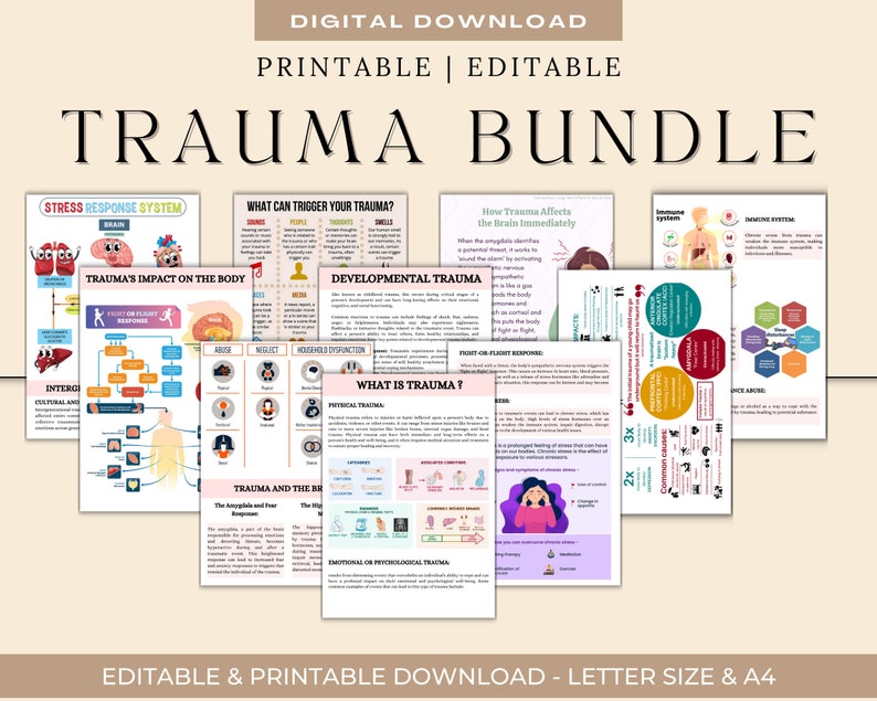 Trauma and Trauma Informed Care Educational Bundle - Etsy