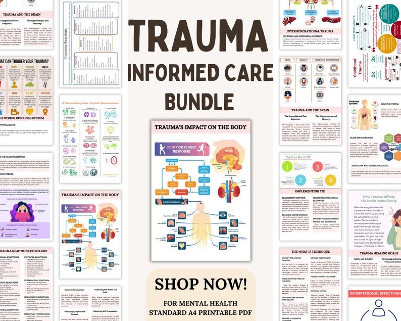Trauma and Trauma Informed Care Educational Bundle - Etsy