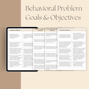 Therapy Goals and Objectives Bundle: Therapist Reference Sheets ...
