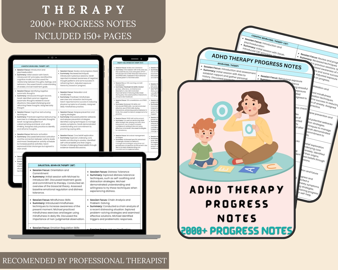 Therapy Progress Note Statements, Therapy Progress Notes, Psychotherapy ...