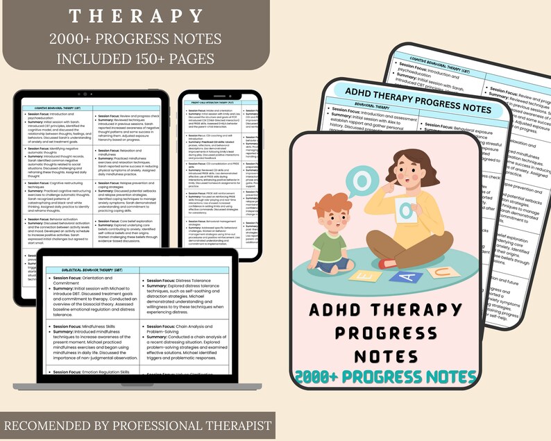 Therapy Progress Note Statements, Therapy Progress Notes, Psychotherapy ...