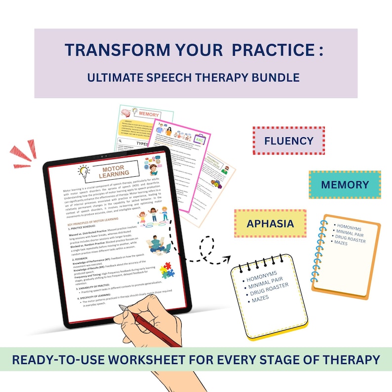 Visual Neglect Speech Therapy Pack PDF Digital Download for Stroke ...