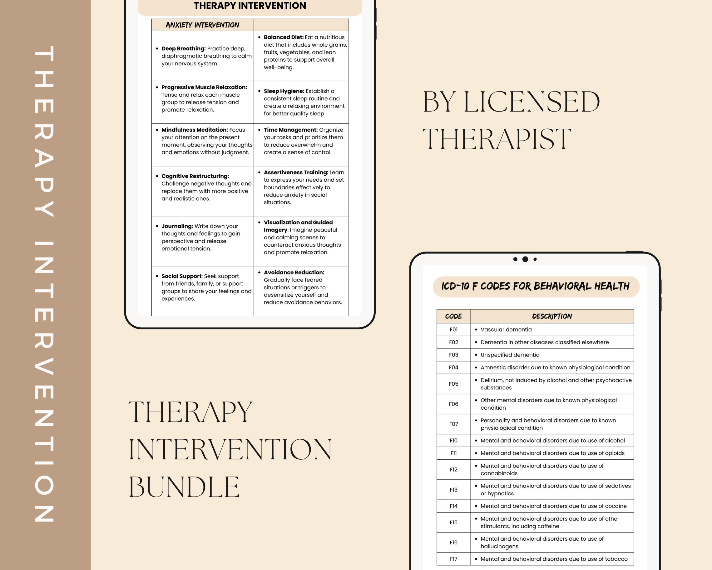 Therapeutic Interventions Therapy Intervention List - Etsy Australia