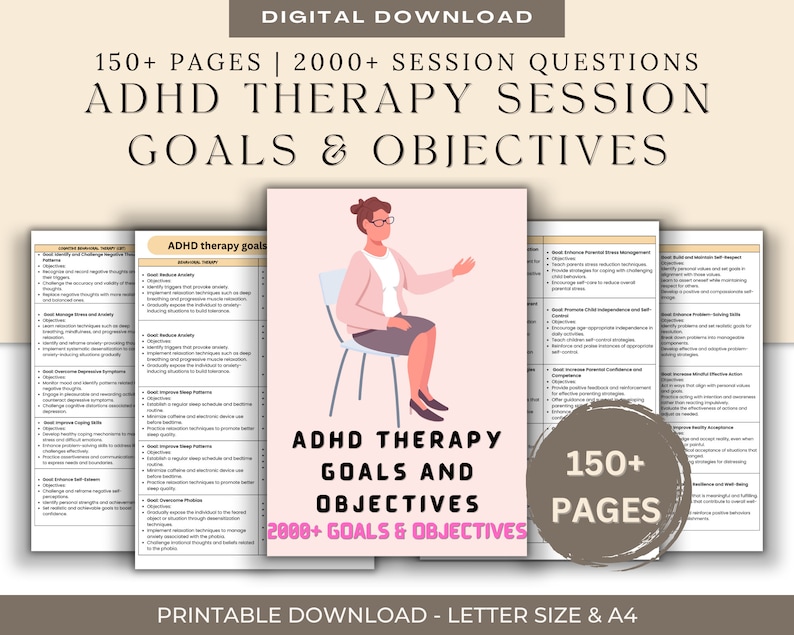 Therapy Bundle - SMART Goals Treatment Planning Guide & Progress Note ...