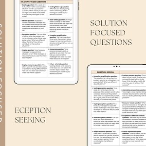 Solution Focused Therapy Questions Cheat Sheet | Sfbt Worksheets ...