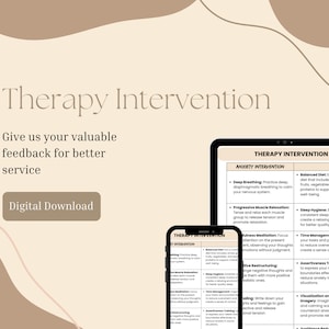 Therapeutic Interventions, Therapy Intervention List, Therapist Cheat Sheets, Documentation ...
