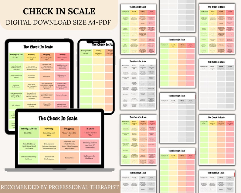 Client Mental Health Check in Scale and Reference | Identifying States ...
