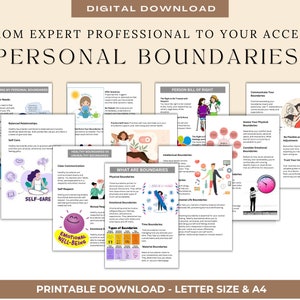 Personal Boundary Worksheets, Therapy Worksheets, Personal Space ...