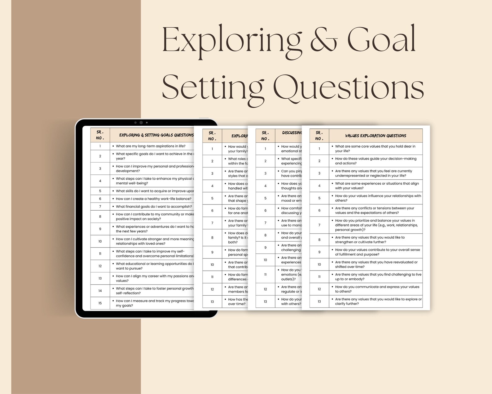Therapy Session Questions Bundle: Clinical Tools & Counseling Notes ...