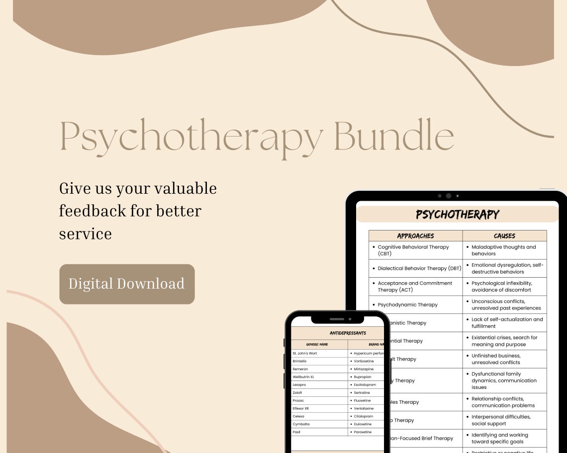 Psychotherapy Cheat Sheets: Clinical Terms, Mental Health Assessment ...