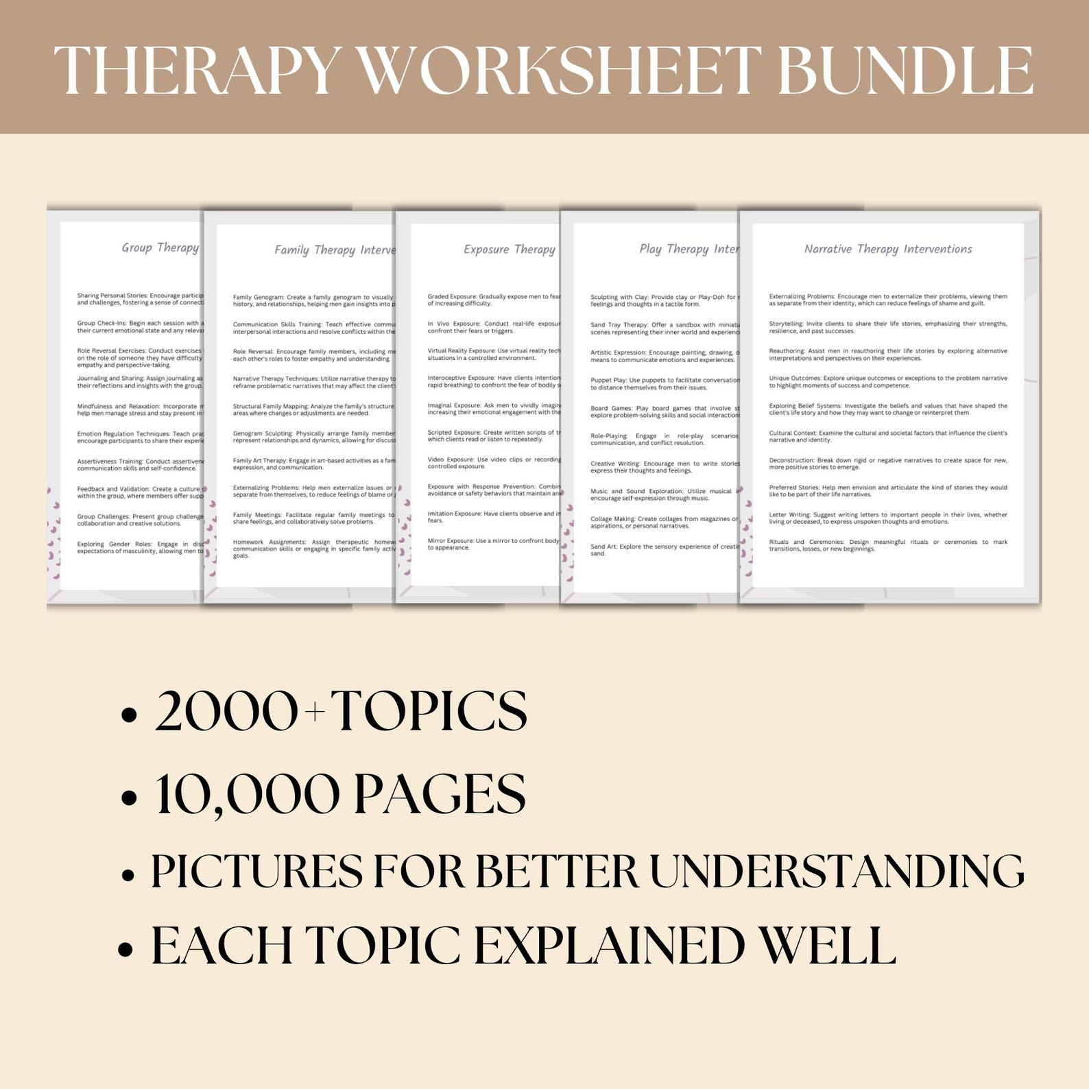 Therapy Intervention Guide | Mental Health Therapy Notes | Counseling ...
